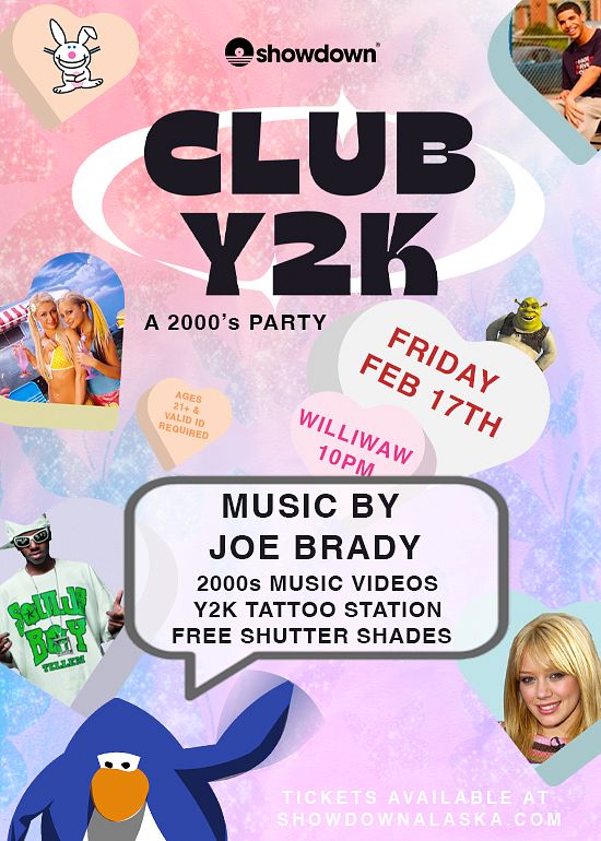 Club Y2K Tickets at Williwaw in Anchorage by Showdown Alaska | Tixr