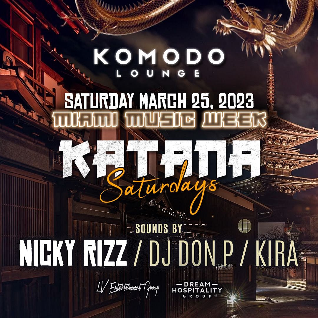SATURDAY NIGHTS @ KOMODO Tickets at KOMODO in Miami by Dream ...
