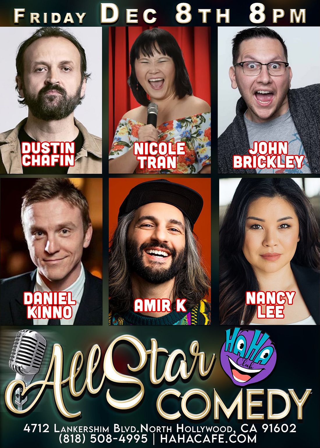 ALL STAR COMEDY Tickets at Ha Ha Comedy Club in Los Angeles by Haha Comedy Club | Tixr