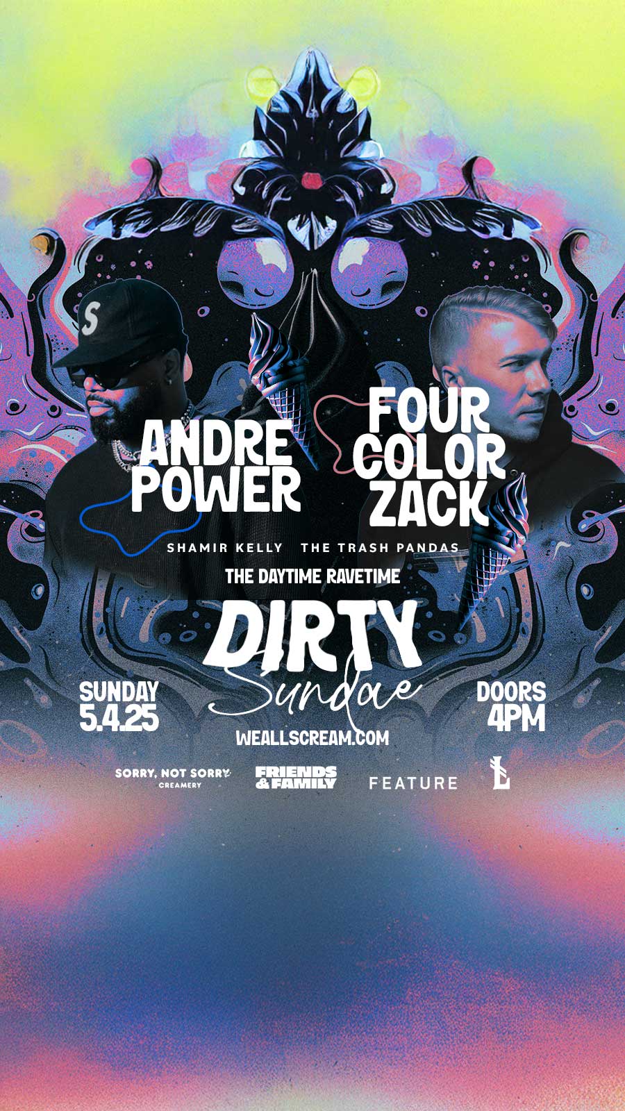 Dirty Sundae: Andre Power, Four Color Zack & More Tickets at We All ...