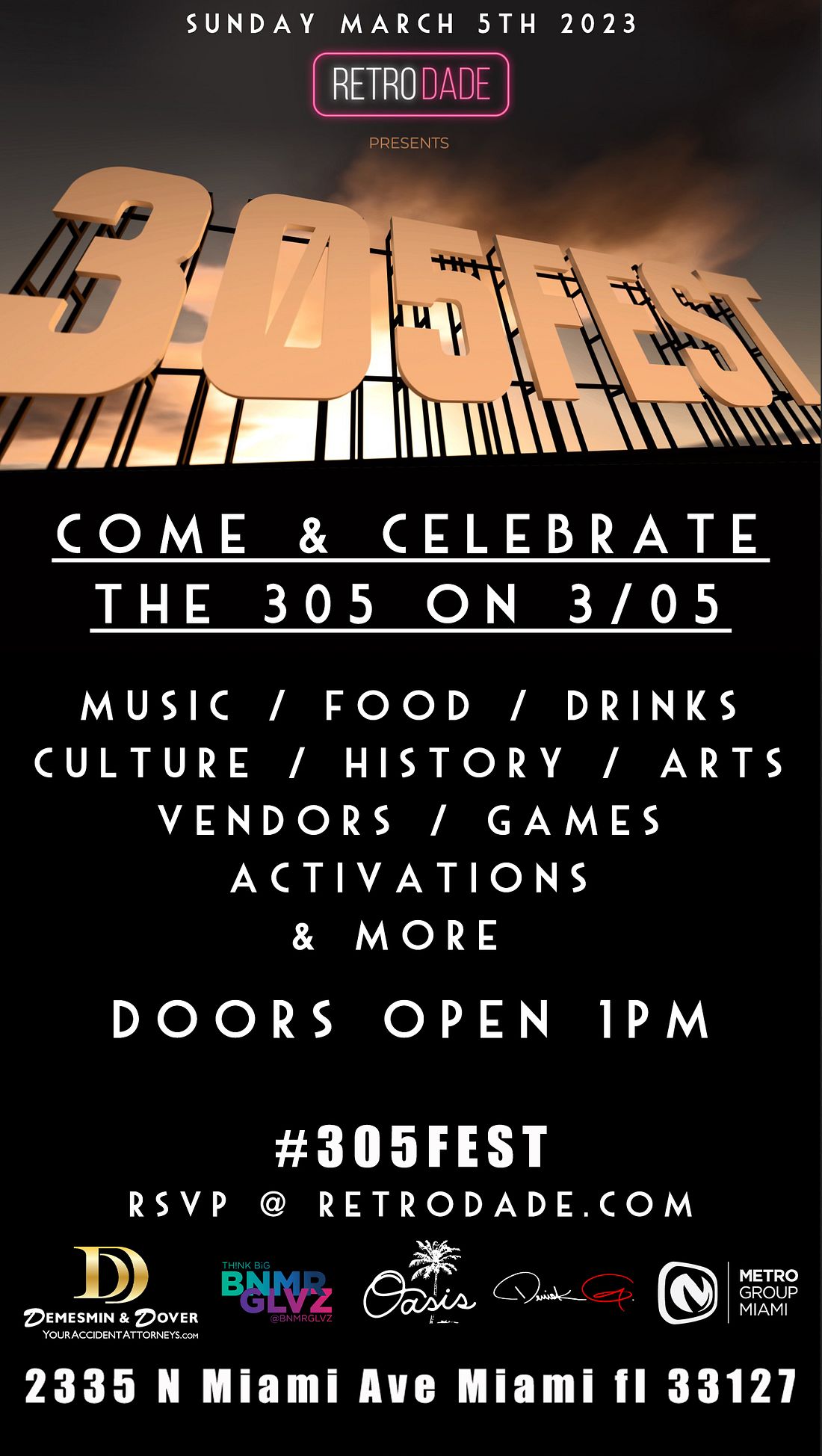 305FEST Tickets at Oasis Wynwood in Miami by Oasis Wynwood | Tixr