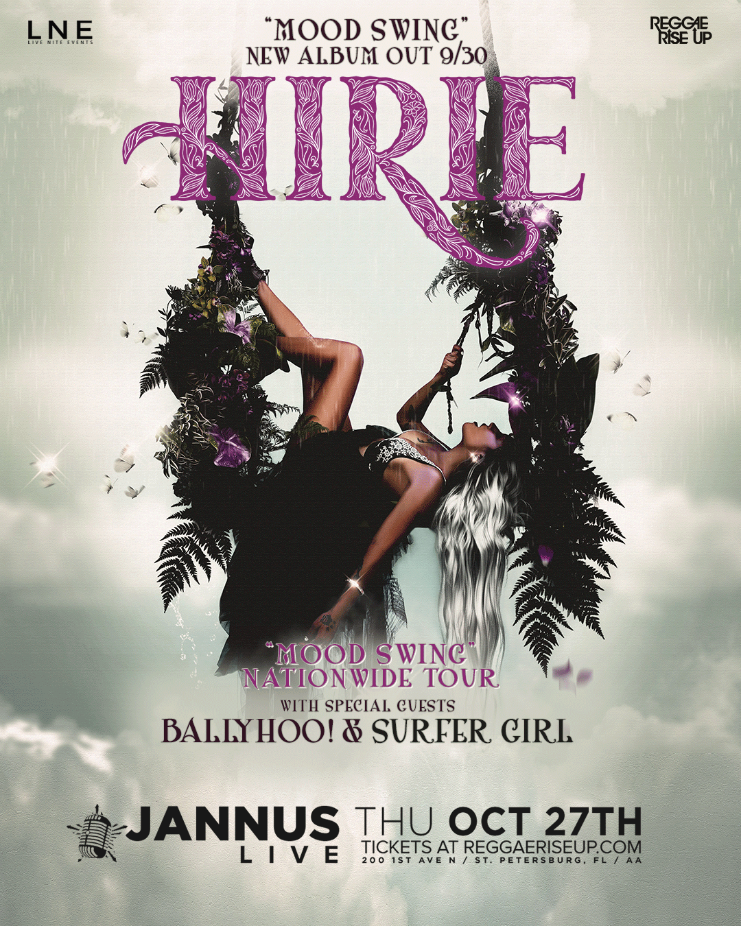 Hirie at Jannus Live Tickets at Jannus Live in St. Petersburg by Reggae ...