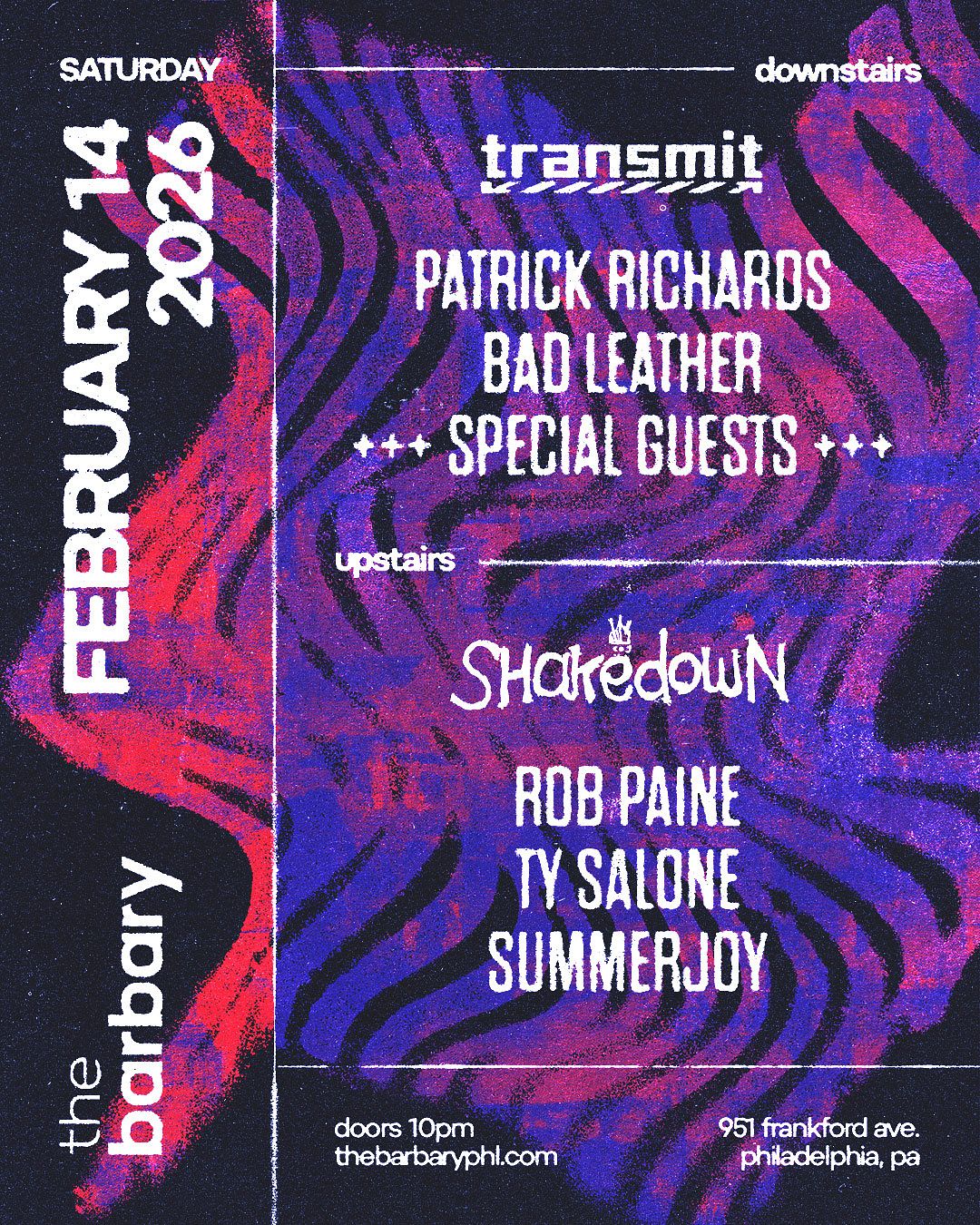 TRANSMIT / THE SHAKEDOWN Tickets at The Barbary in Philadelphia by The ...