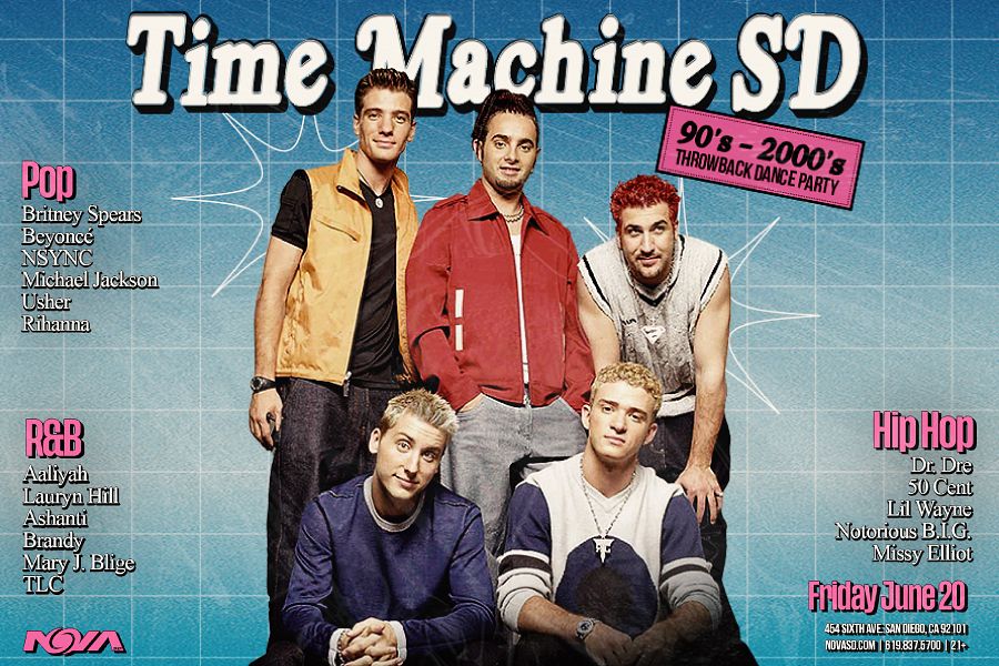 Time Machine: 90s - 2000s Throwback Dance Party Tickets at Nova SD in ...