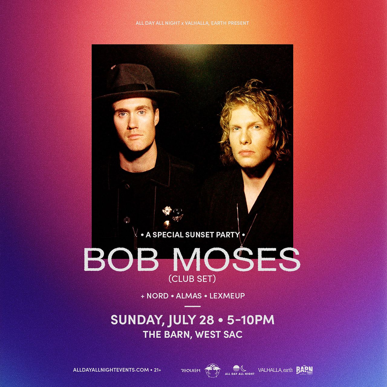 Sunset Party w/ BOB MOSES (club set) at The Barn Tickets at The Barn in ...