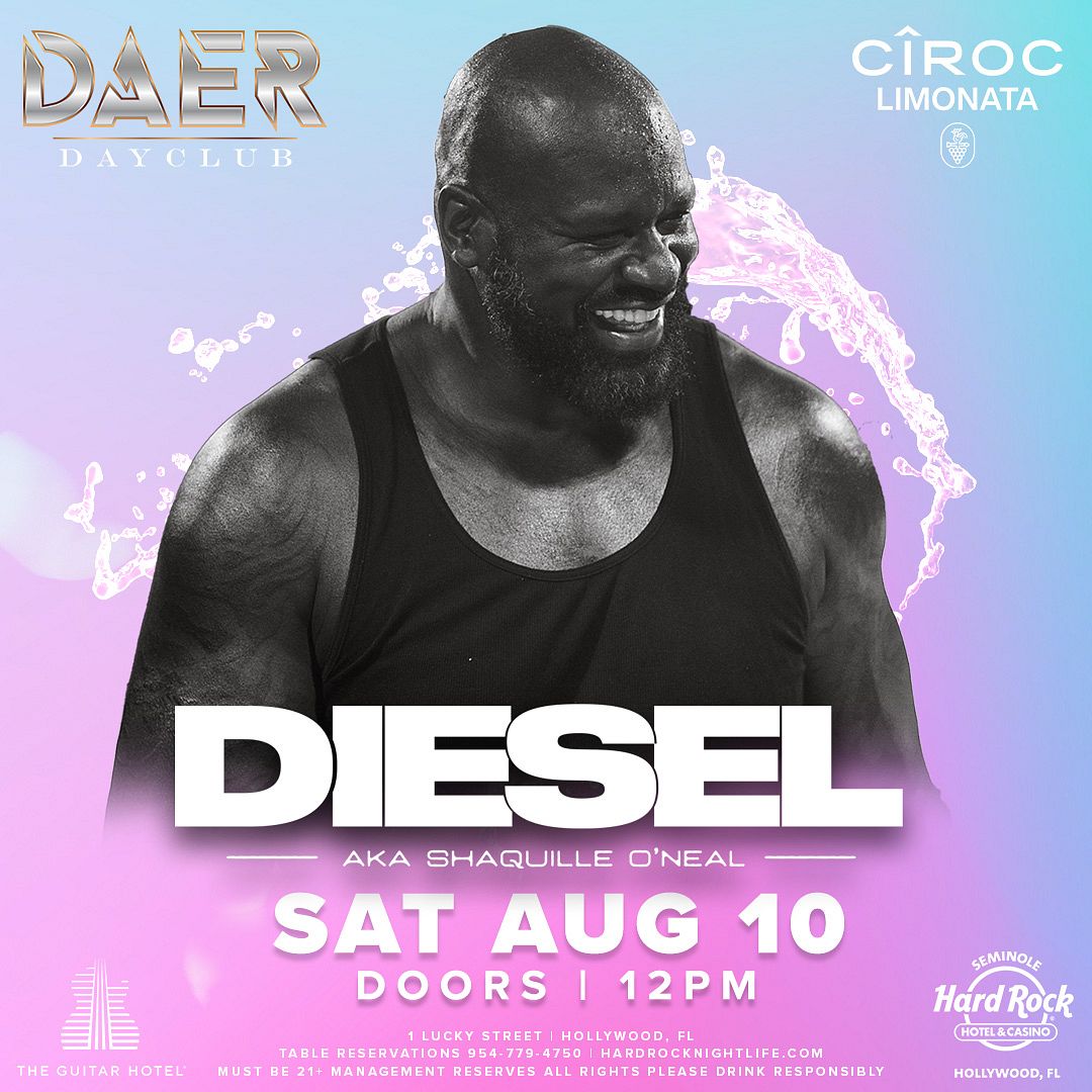DJ DIESEL | DAER Dayclub Tickets at DAER Dayclub South Florida in ...