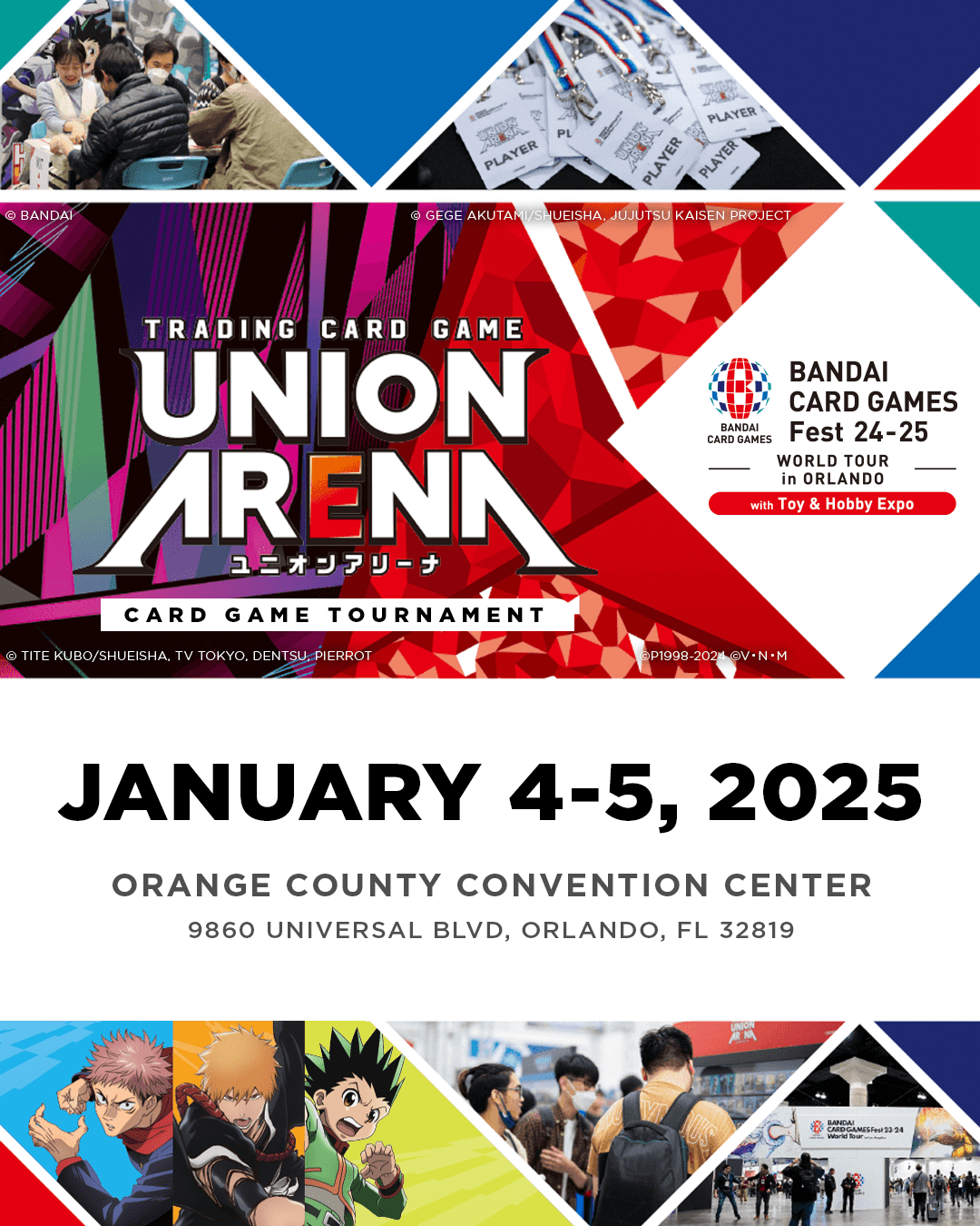 UNION ARENA Card Fest Tournament Tickets at Orange County Convention Center - West Concourse in ...
