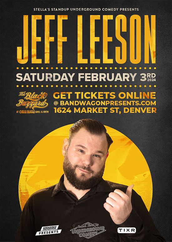 Jeff Leeson (Stand Up Comedy) at The Black Buzzard Tickets at The Black ...