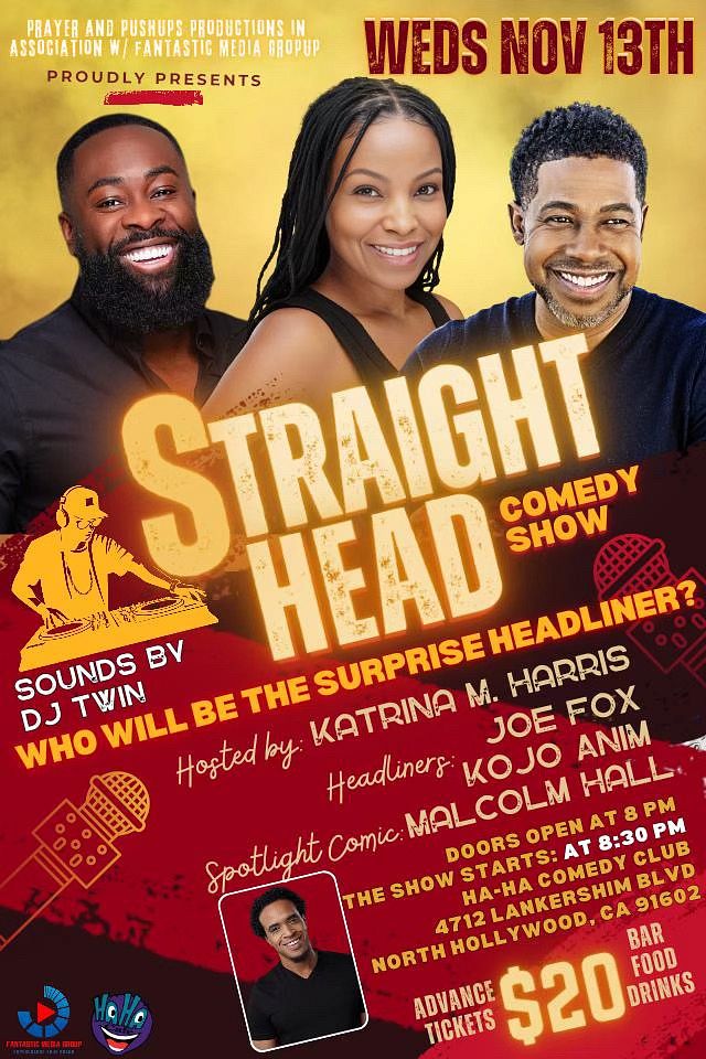 The Straight Head Comedy Show Tickets at Ha Ha Comedy Club in Los ...