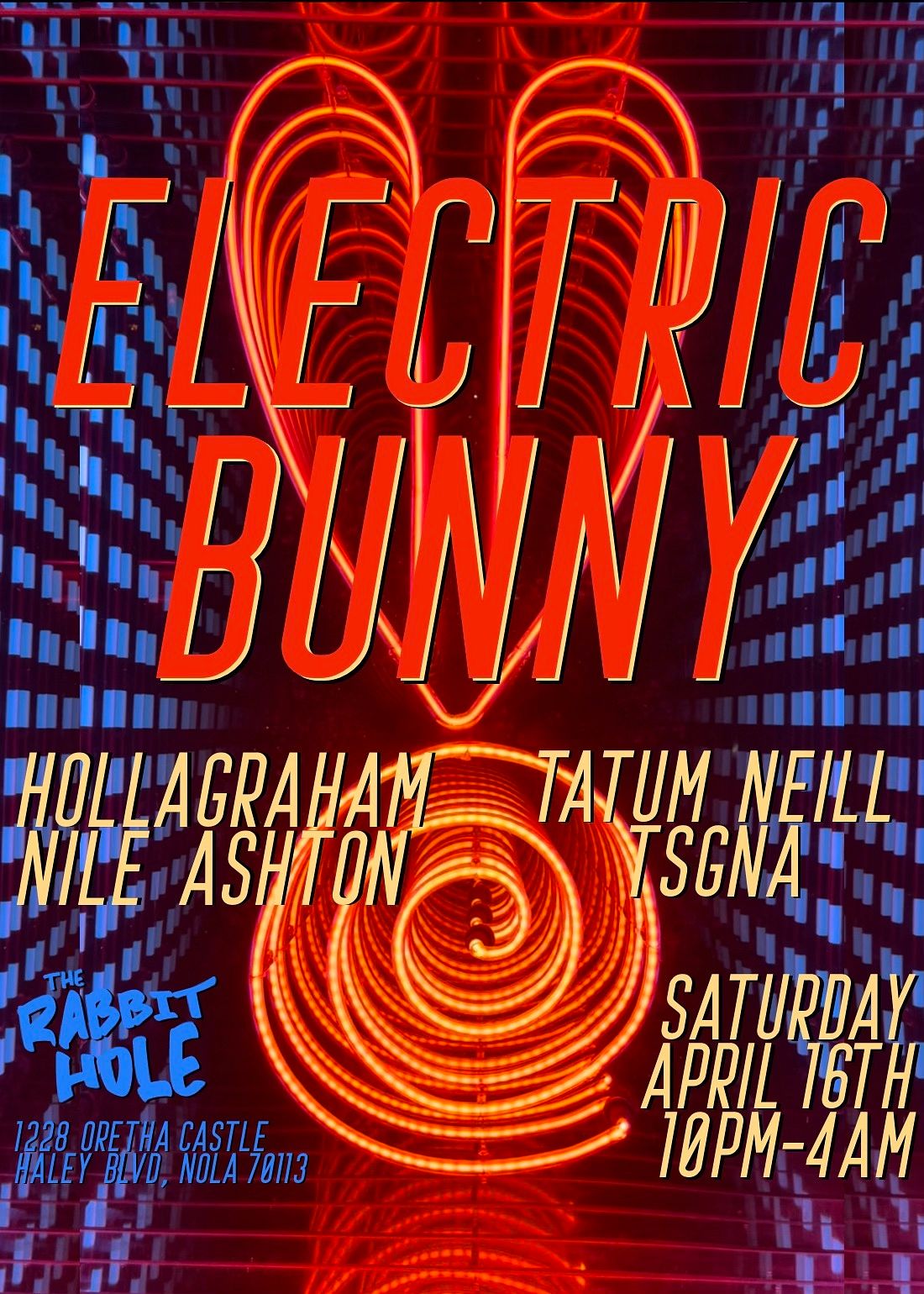 Electric Bunny Tickets at The Rabbit Hole in New Orleans by The Rabbit ...