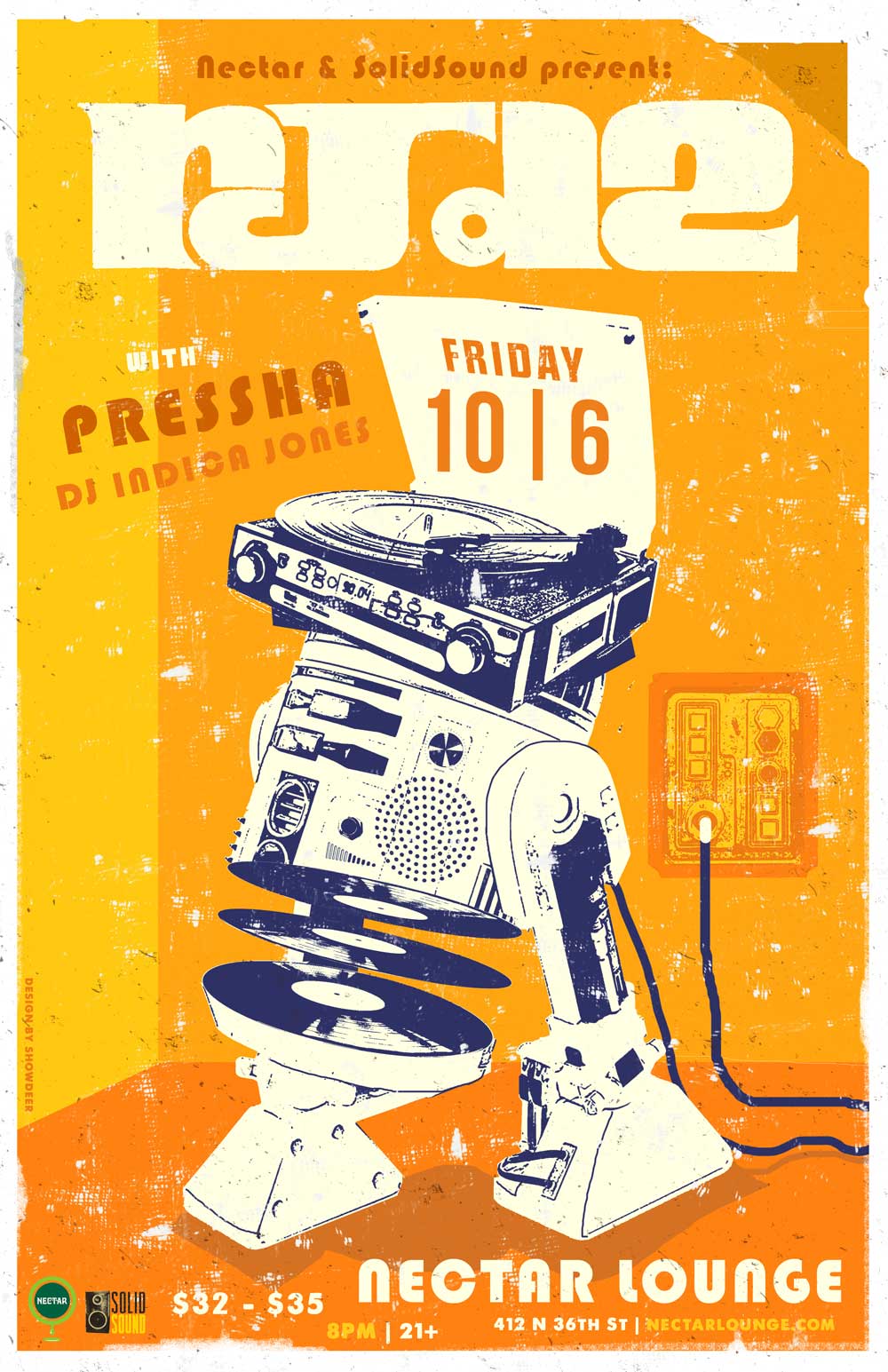 RJD2 with Pressha and DJ Indica Jones Tickets at Nectar Lounge in ...