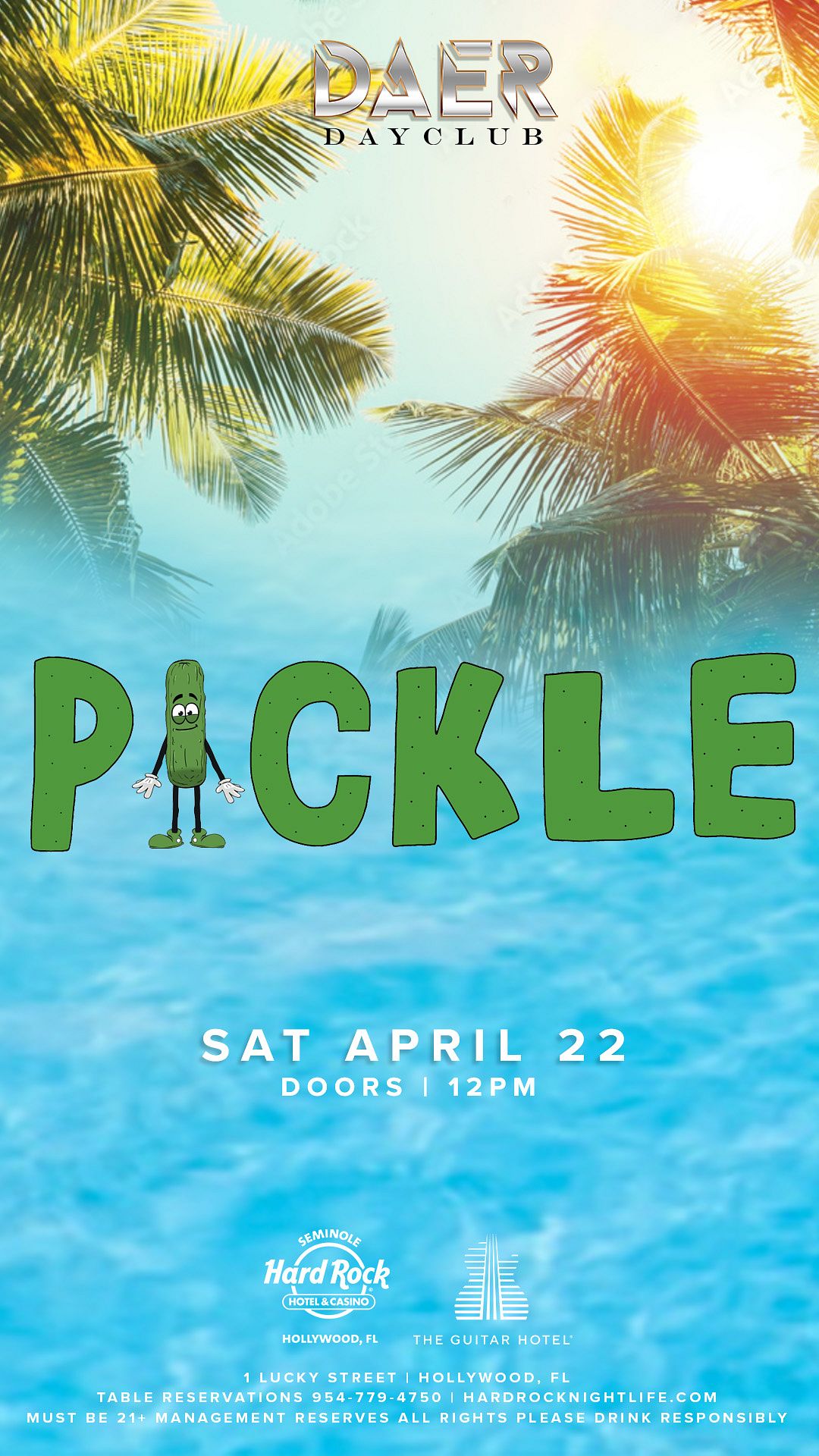 PICKLE | DAER Dayclub - Hard Rock Holly Tickets at DAER Dayclub South ...