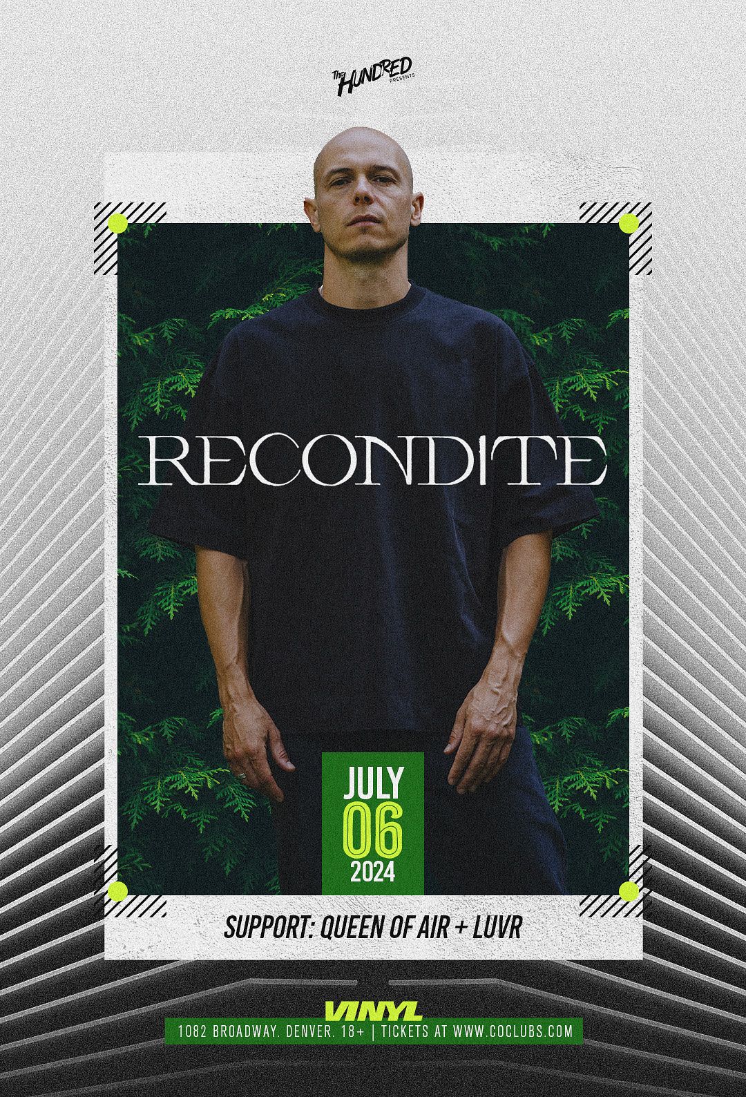 Recondite Tickets at Club Vinyl in Denver by Club Vinyl | Tixr