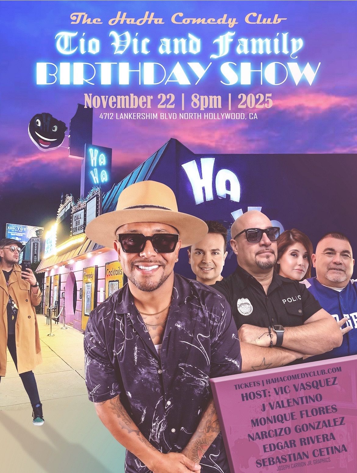Tio Vic and Family Birthday Show Tickets at Ha Ha Comedy Club in Los ...