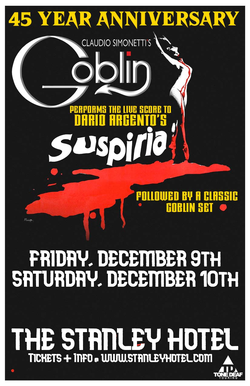 Claudio Simonetti's GOBLIN perform "Suspiria" Live Tickets at The ...
