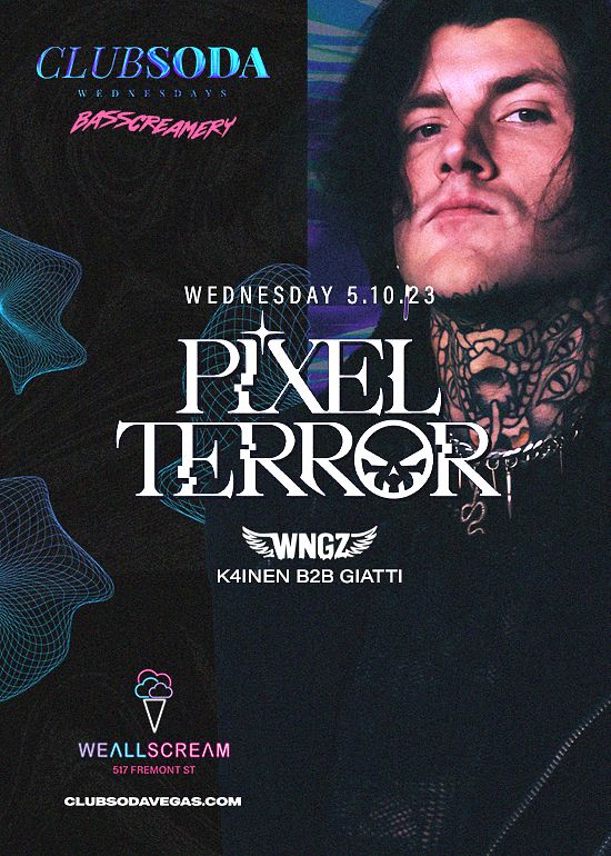 WAS: Club Soda: PIXEL TERROR Tickets at We All Scream in Las Vegas by ...
