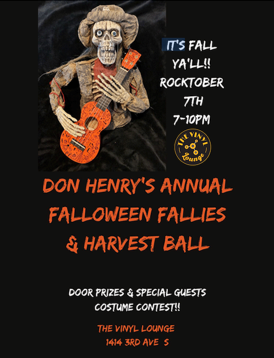 Don Henry's Falloween Follies Tickets at The Vinyl Lounge in Nashville by The Vinyl Lounge | Tixr