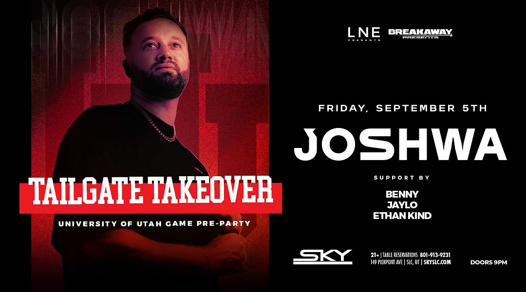 JOSHWA at SKY Tickets at Sky SLC in Salt Lake City by SKY SLC | Tixr