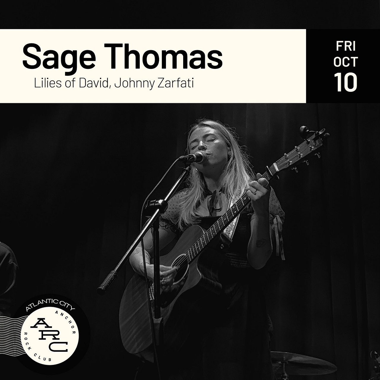 Sage Thomas / Lilies of David / Johnny Zarfati Tickets at Anchor Rock ...