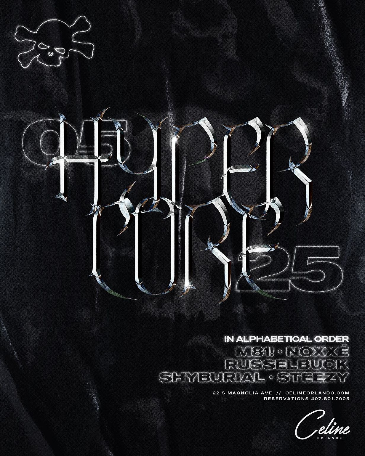 HYPERCORE Tickets at CELINE ORLANDO in Orlando by Celine Orlando | Tixr