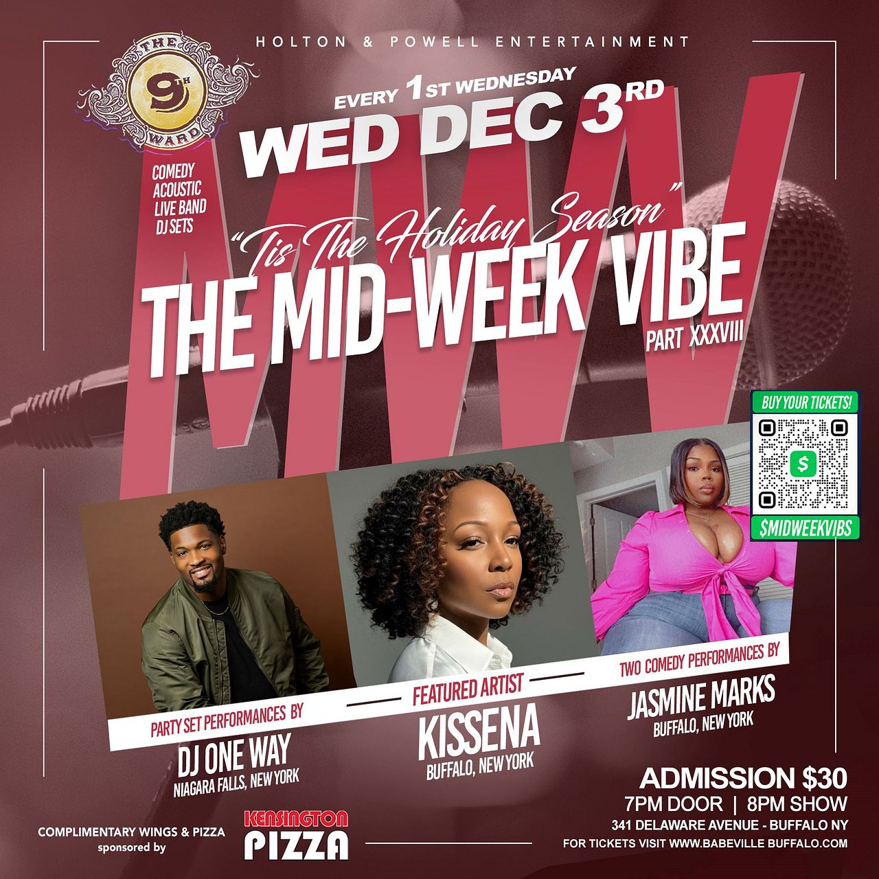 The Mid-Week Vibe XXXVIII Tickets at The 9th Ward in Buffalo by Asbury ...