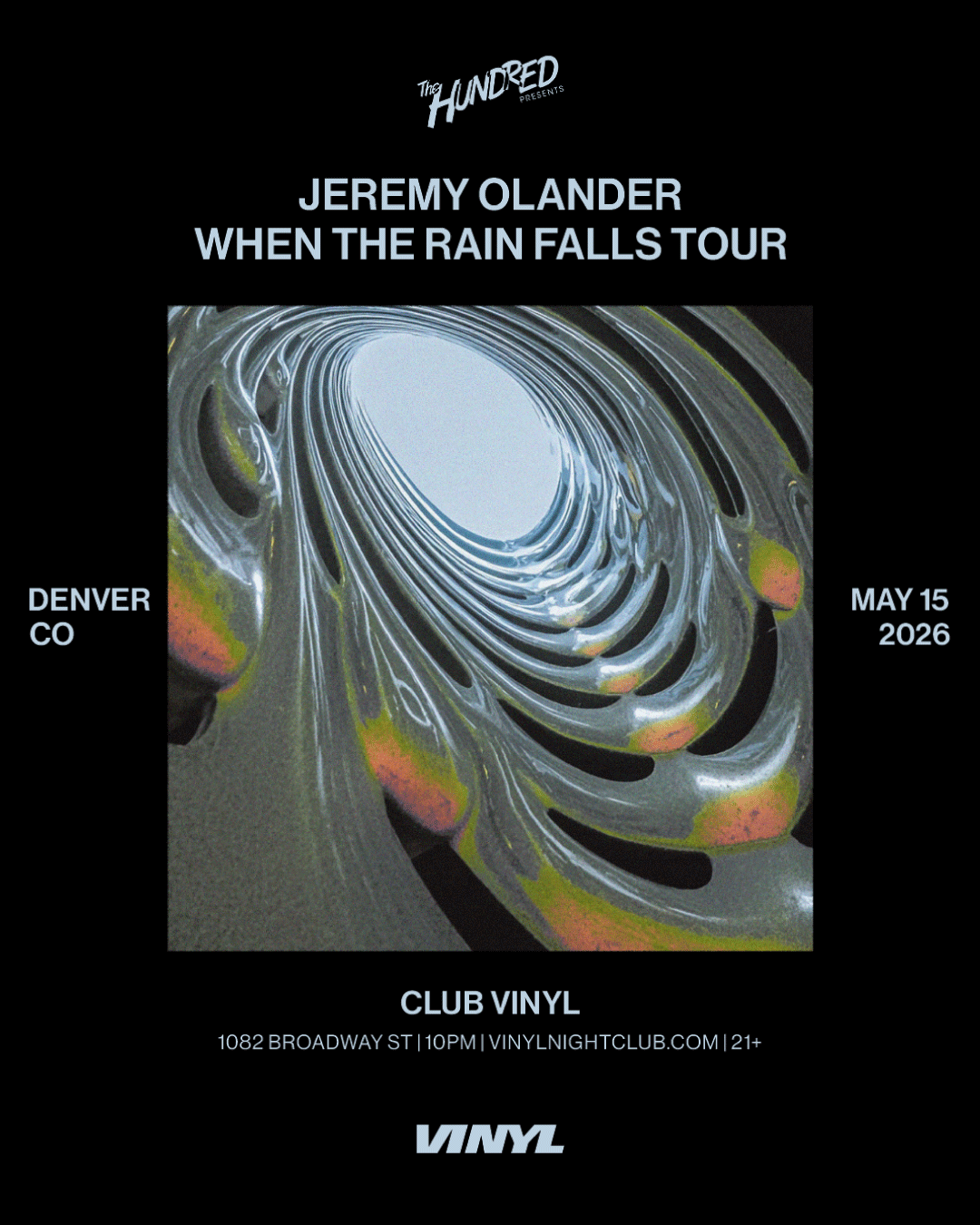 TheHundred presents Jeremy Olander Tickets at Club Vinyl in Denver by ...
