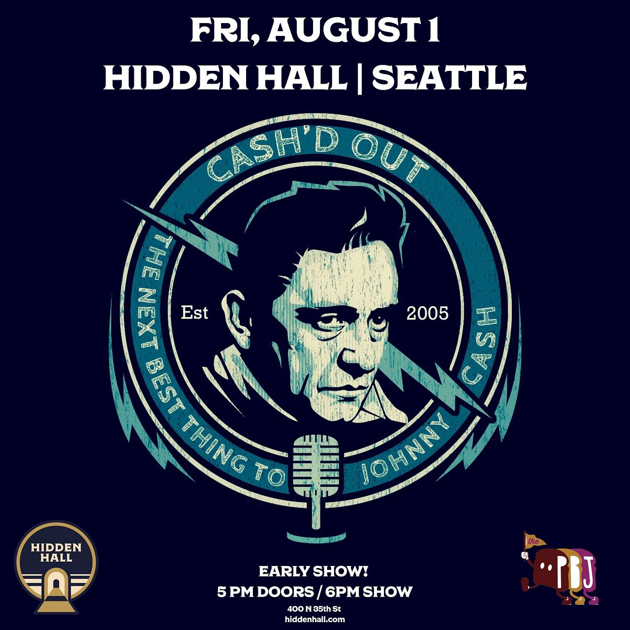 CASH'D OUT - The Next Best Thing To Johnny Cash (Early show) Tickets at ...