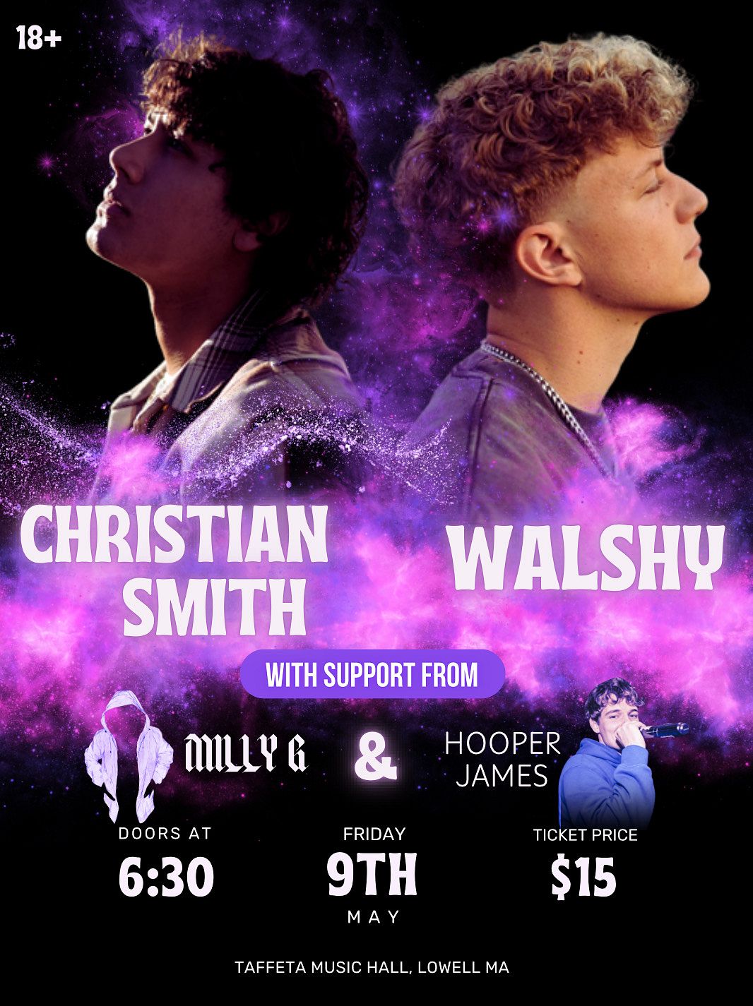 Christian Smith | Walshy Tickets at Taffeta Music Hall in Lowell by ...