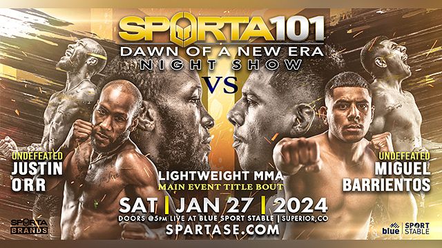 Sparta 101 - Night Card Tickets at Blue Sport Stable in Superior by ...