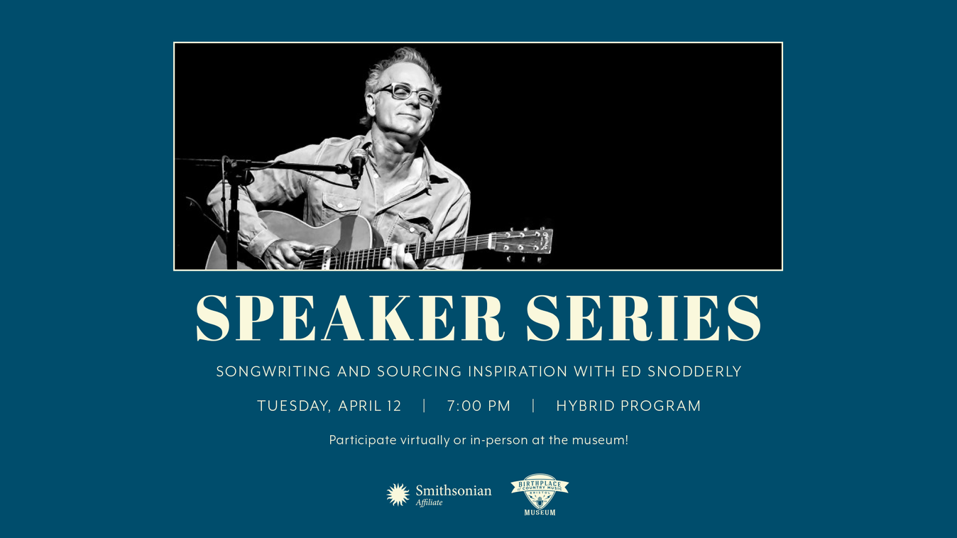 Speaker Series with Ed Snodderly Tickets at Birthplace of Country Music ...
