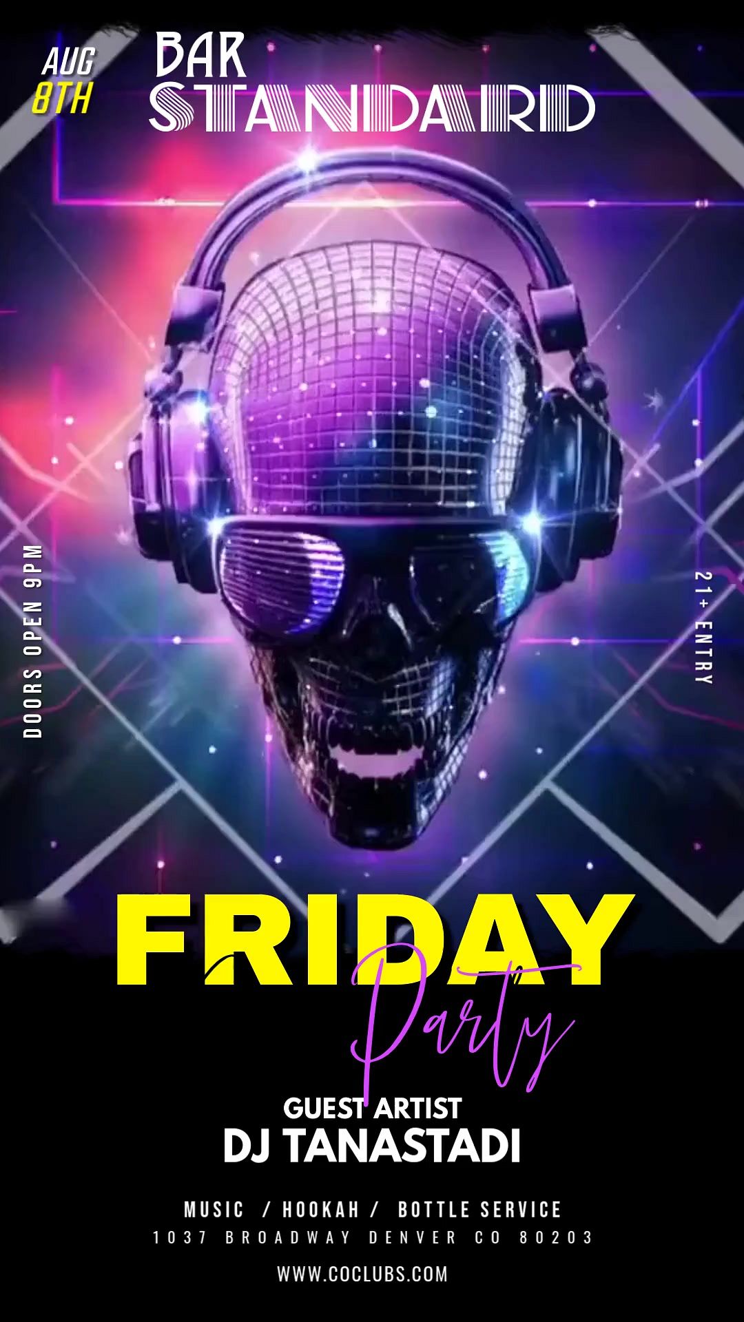 Friday Party Tickets at Bar Standard in Denver by Bar Standard | Tixr