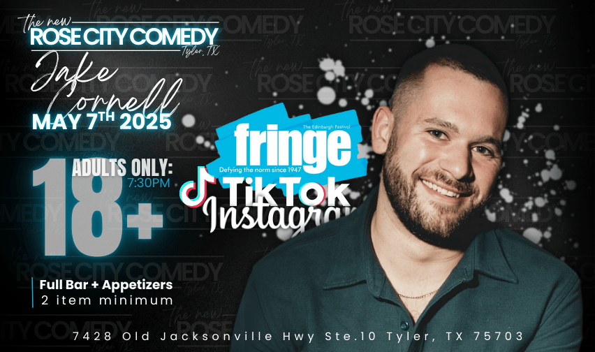 JAKE CORNELL Tickets at Rose City Comedy in Tyler by Rose City Comedy ...