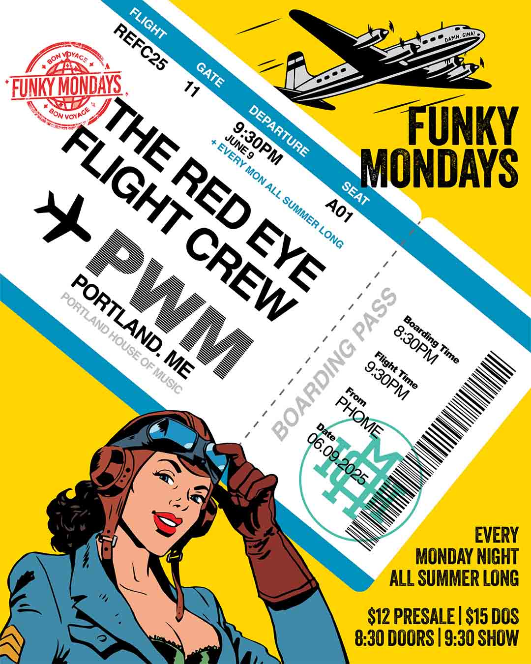 Funky Mondays with the Red Eye Flight Crew Tickets at Portland House Of ...