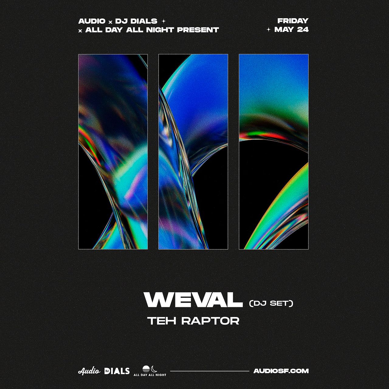 Weval dj set at Audio SF Tickets at Audio Nightclub in San Francisco by All Day All Night | Tixr