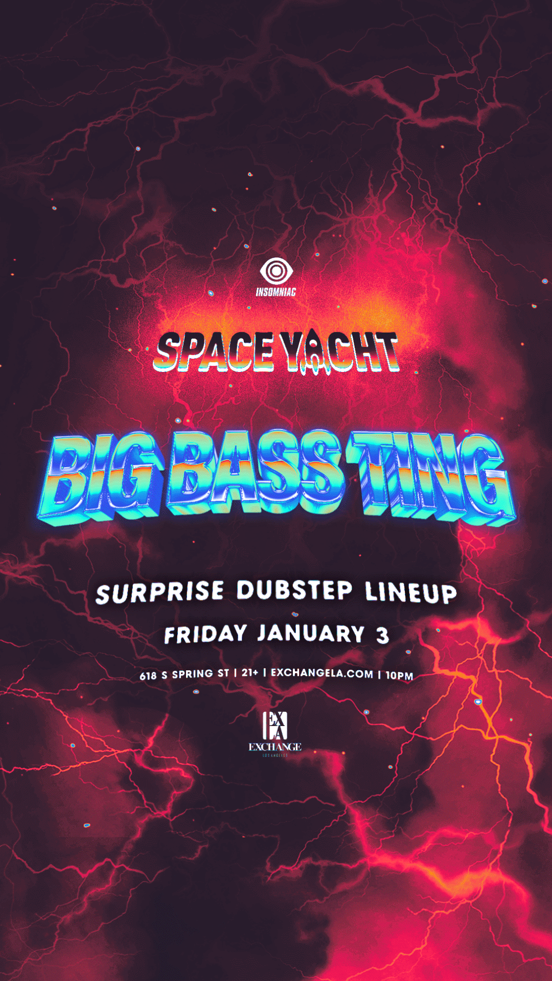 Space Yacht Anniversary: Big Bass Ting Tickets at Exchange LA in Los ...