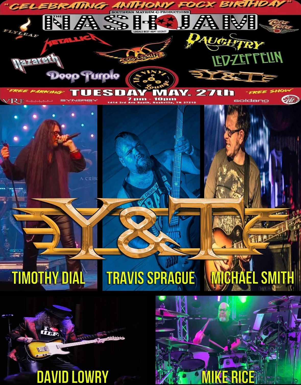 NashJam Tickets at The Vinyl Lounge in Nashville by The Vinyl Lounge | Tixr