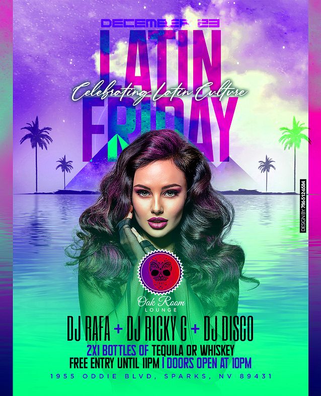 Latin Friday Tickets at Oak Room Lounge in Sparks by Oakroom Lounge ...
