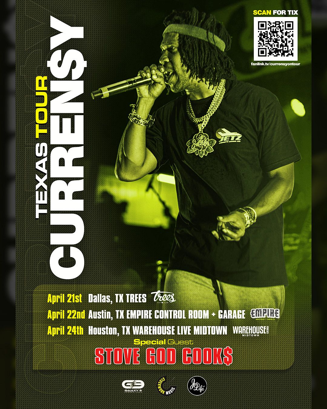 CURREN$Y w/ STOVE GOD COOKS Austin Texas April 22 Tickets at Empire ATX ...