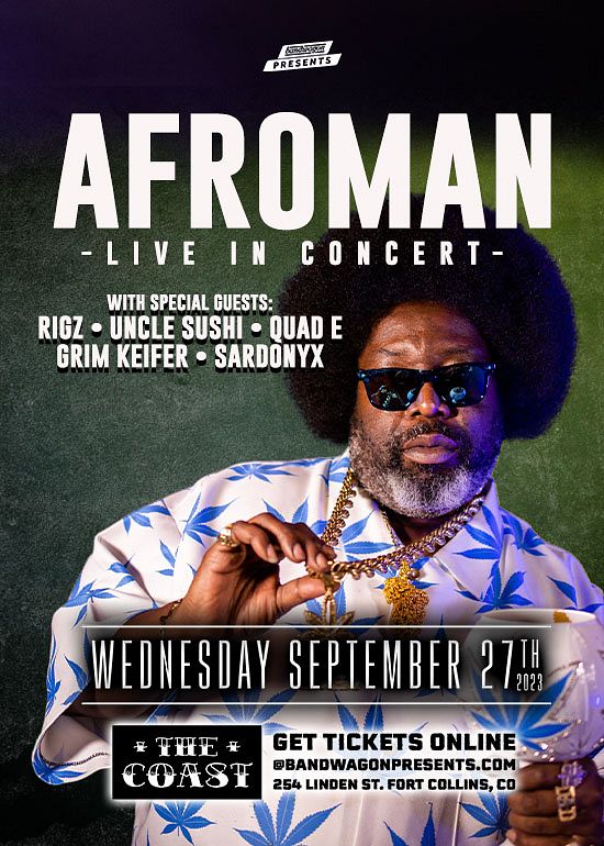 AFROMAN - Live in Concert at The Coast (Fort Collins) Tickets at The ...