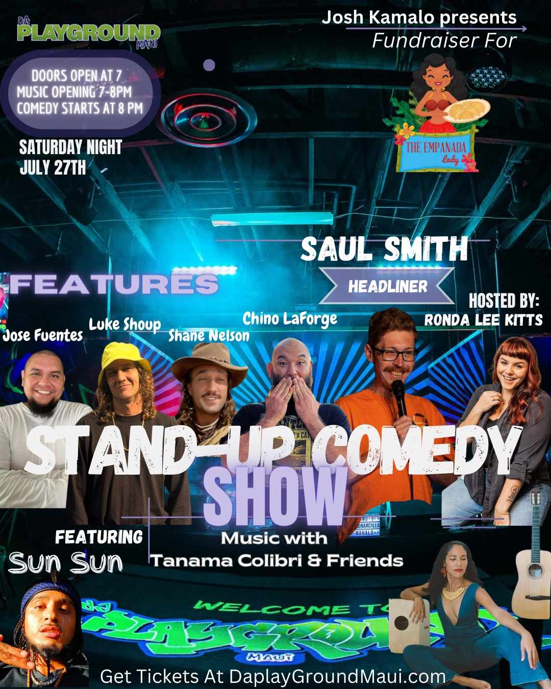 STAND-UP COMEDY SHOW Tickets at da Playground Maui in Wailuku by Da Playground Maui | Tixr