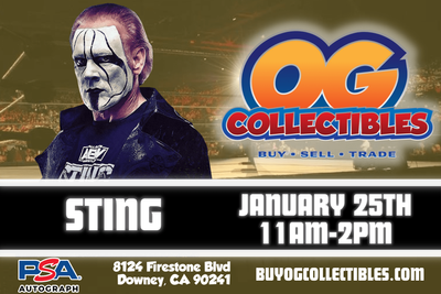 Sting Autograph Signing Tickets at OG Collectibles in Downey by OG ...