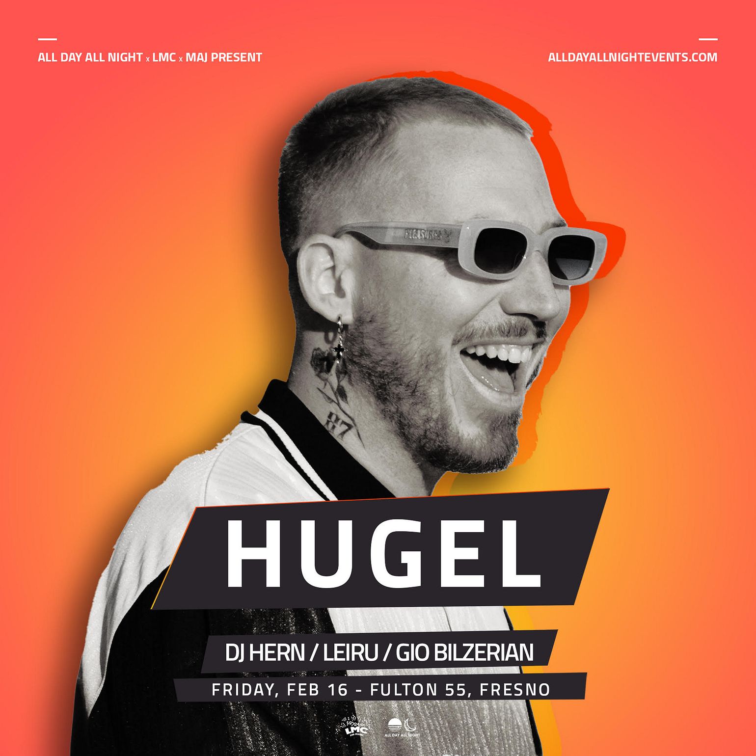 Hugel at Fulton 55 Tickets at Fulton 55 in Fresno by All Day All Night ...