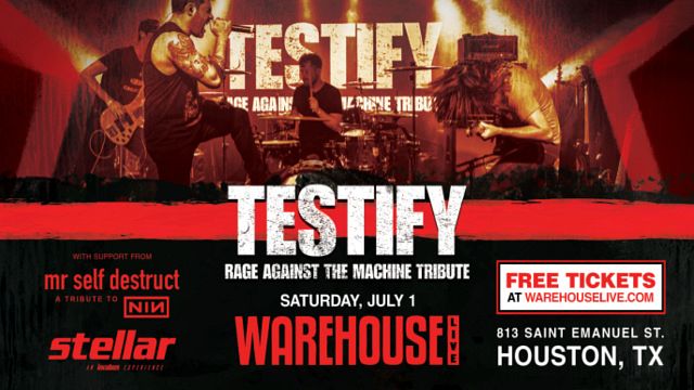 TESTIFY Tickets at The Ballroom at Warehouse Live in Houston by ...