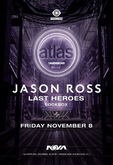 JASON ROSS: ATLAS DIMENSIONS WITH LAST HEROES Tickets at Nova SD in San ...