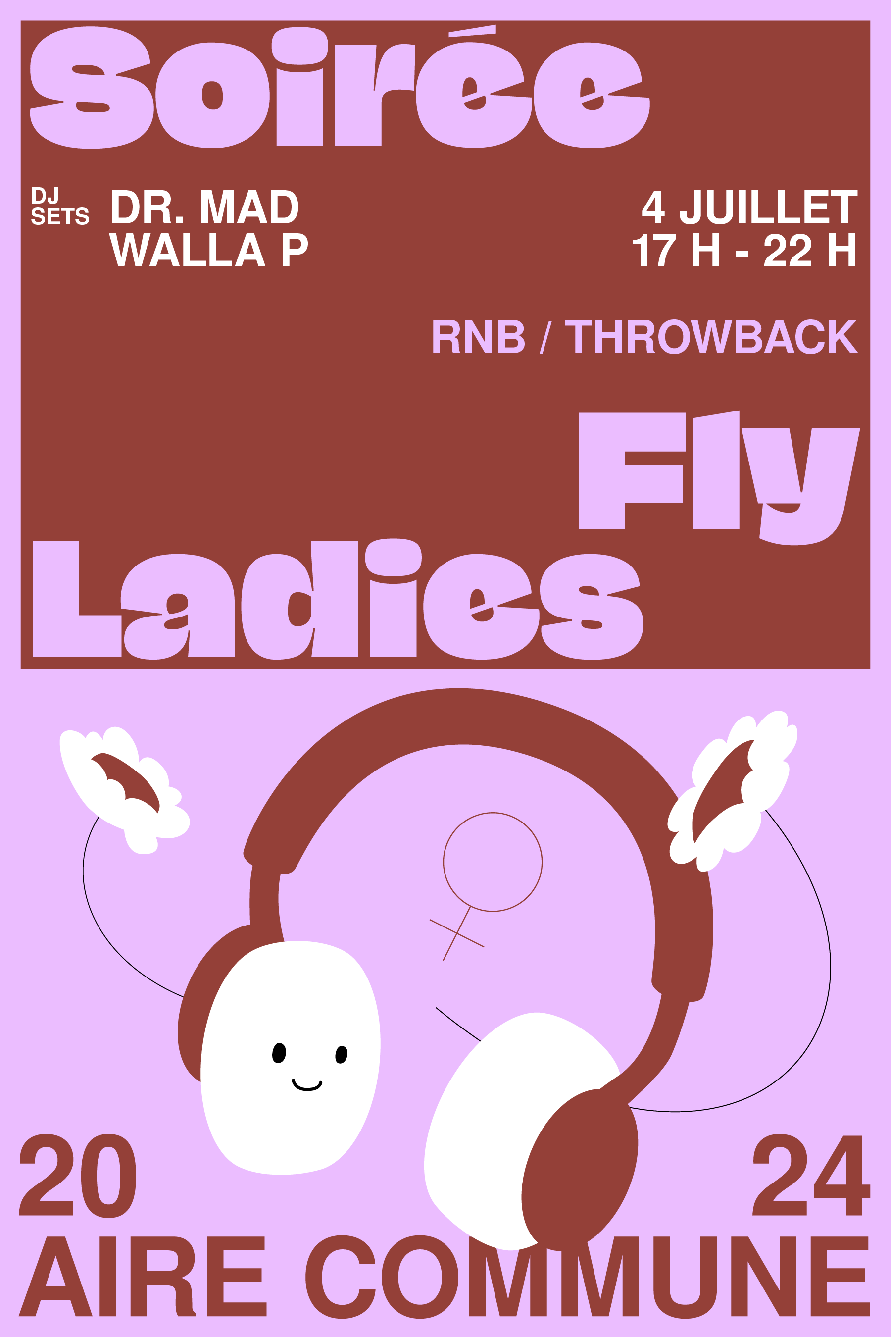 Soirée Fly Ladies @ Aire commune Tickets at Esplanade Louvain in ...