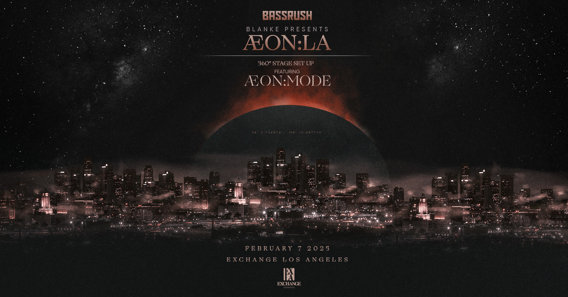 Bassrush x Blanke present ÆON MODE 360 Tickets at Exchange LA in Los ...