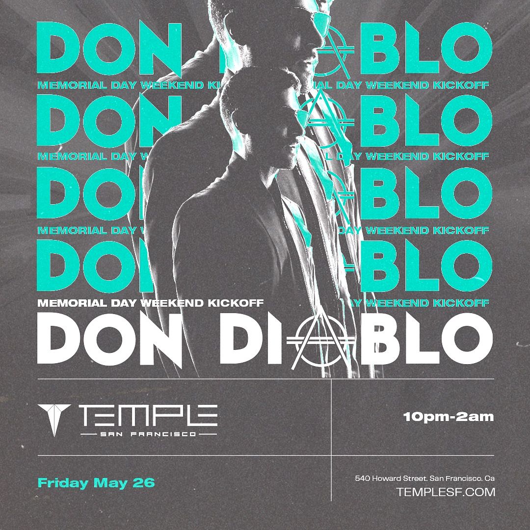 Don Diablo Tickets at Temple San Francisco in SF by Temple Nightclub ...