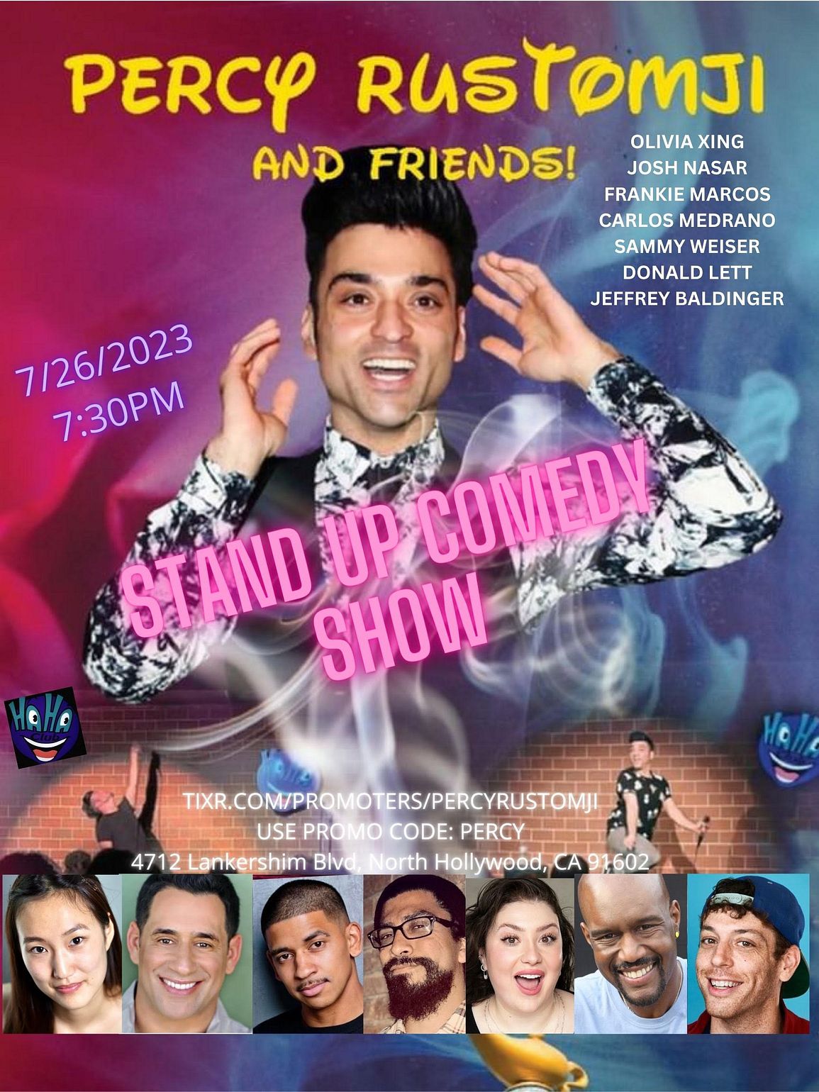 Percy Rustomji and Friends Tickets at Ha Ha Comedy Club in Los Angeles ...