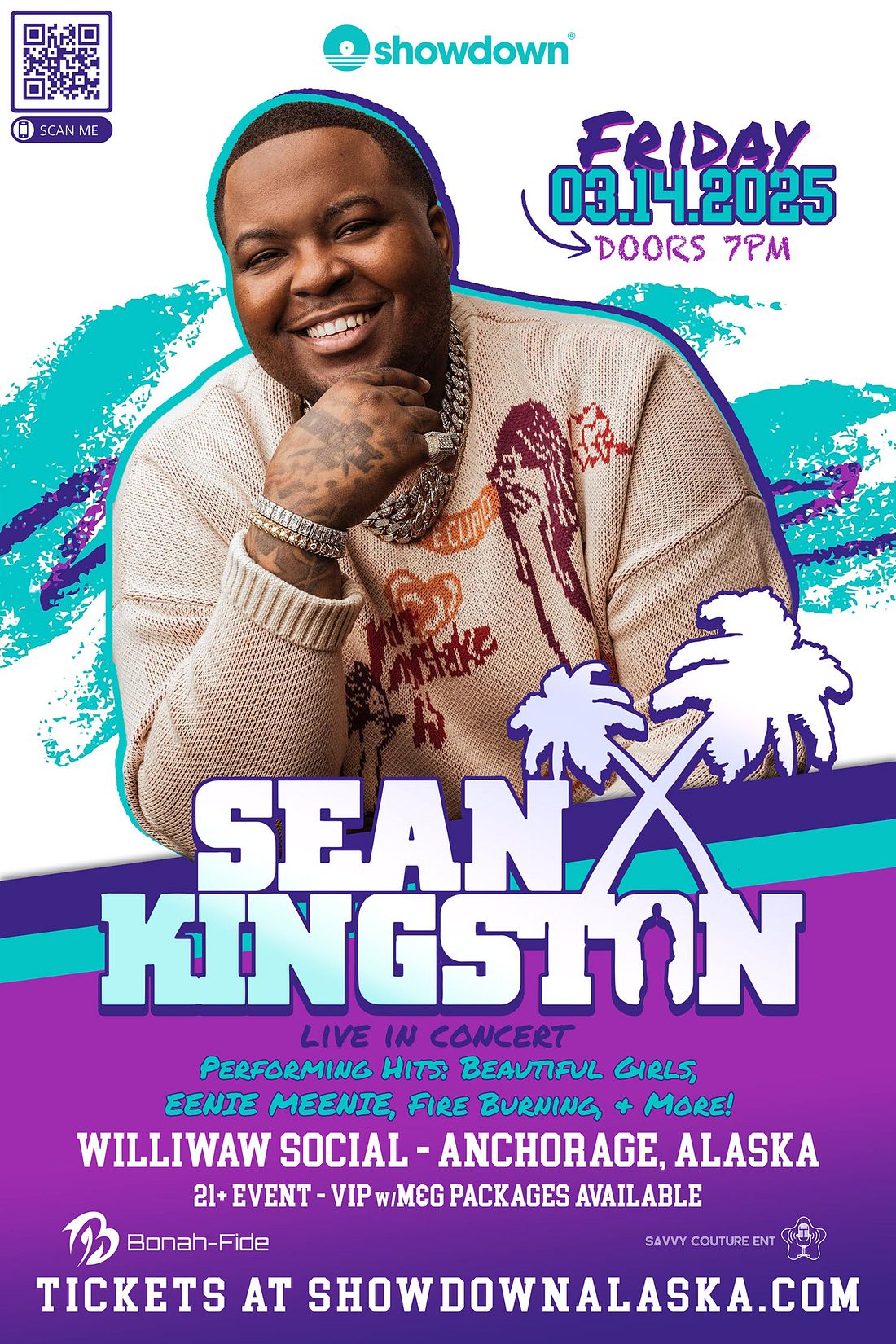 Sean Kingston Tickets at Williwaw in Anchorage by Showdown Alaska | Tixr