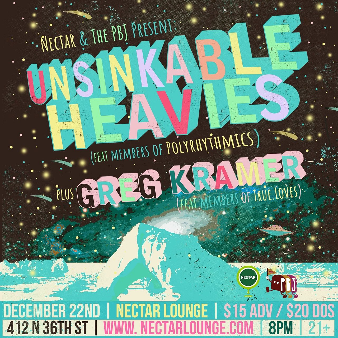 UNSINKABLE HEAVIES plus Greg Kramer Tickets at Nectar Lounge in Seattle ...